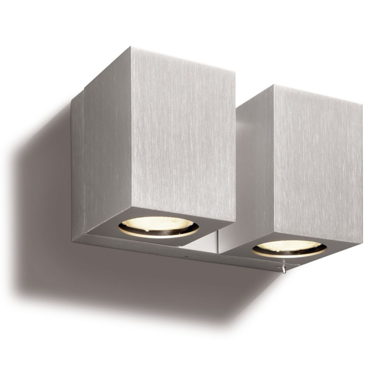 TopSelection Halogen Wandleuchte Tara Wandlampe 2x GU10 mit Schalter ...